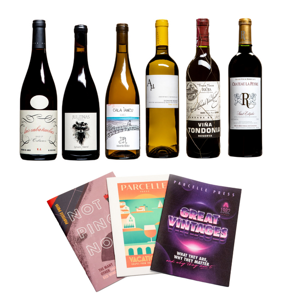 Parcelle Press Journals + Wine 6-pack
